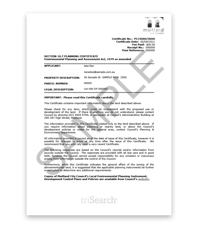 Section 10.7 Certificate - triSearch