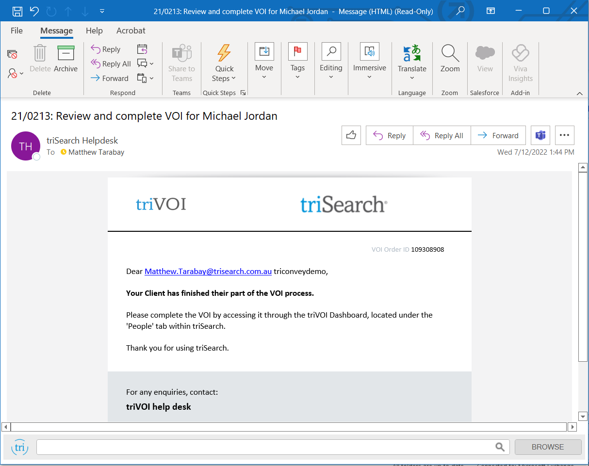 Simple steps to digital VOI - triSearch